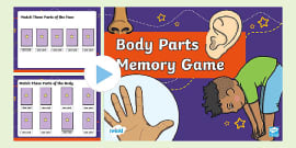 Body Parts I Spy | Body Parts Game/Activity