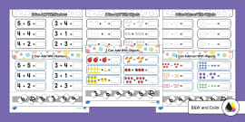 Kindergarten Subtraction Within 5 Activity Sheet - Twinkl