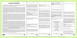 Resilience Toolkit Emotional Stability Display Poster