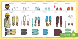 People Who Help Us Split Pin Characters (teacher made)