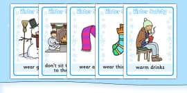 Winter Water Safety Poster (teacher made) - Twinkl