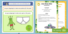 FREE! - Alphabet and Number Strips to Support Teaching on Aliens Love