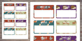 Born in the 90s Name Tags | Twinkl Party (teacher made)