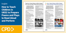 How to Teach Children in UKS2 to Identify how Language, Structure and