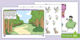 Design a Princess Cut and Stick Activity - Twinkl - KS1