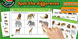 Preschool - African Animals - Activity Sheet - Cheetah Spots