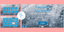 FREE! - Juego de mesa: Fracciones equivalentes