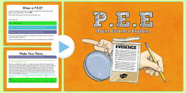 Point Evidence Explain Poster Pack (teacher made)