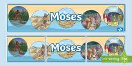 Story of Moses Display Banner - Printable RME Decoration