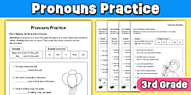 Pronouns Activity Sheet