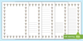 FREE! - Simple Blank Frog Page Border for KS2 | Page Borders