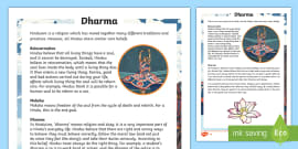 Dharma | Hinduism Information PowerPoint (teacher made)