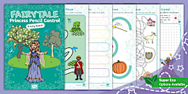 Unicorn-Themed Pencil Control A4 Activity Booklet