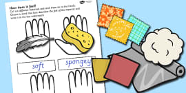 Hard and Soft Materials Cut and Paste Sorting Activity - sorting