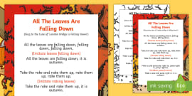 Five Little Leaves Rhyme