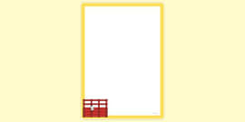 Simple Blank Border Page Red | Page Borders | Twinkl
