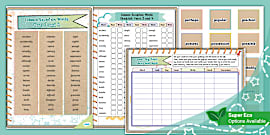 Common Exception Words Pack Years 5 and 6