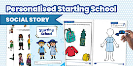 Social Story Template for Starting School | Twinkl