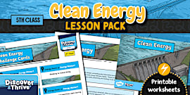 STEM (Energy and Forces) Clean Energy Poster (5th Class)