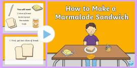 How to Make a Jam Sandwich PowerPoint (teacher made)