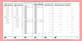 Year 2 Maths Calculation Homework Sheets Activity Pack
