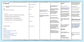 Early Career Framework (ECF) - Teaching Guidance - Twinkl