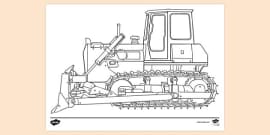 FREE! - Digger Colouring | Colouring Sheets (teacher made)
