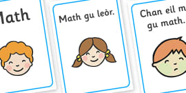 Scottish Gaelic Number Display Posters (teacher made)