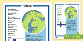 Country Fact File Template - Primary Resources