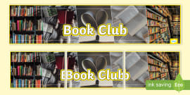 👉 Book Club Display Banner (teacher made) - Twinkl