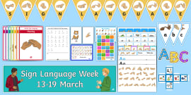 British Sign language Days of the Week Display Posters - BSL
