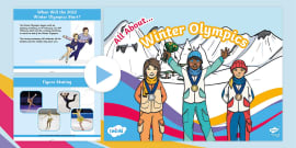 Winter Olympics One-Pager Project With Rubric for 6th-8th Grade