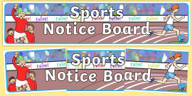 Sports Day Themed Editable Banner for Publisher - sport, pe