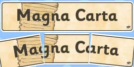 Magna Carta Cards - Word Cards (teacher made) - Twinkl