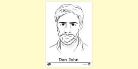 Elton John Colouring Sheet, Elton John - Twinkl