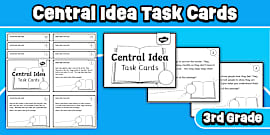 Main Idea Task Cards for 3rd-5th Grade | ELA | Twinkl USA