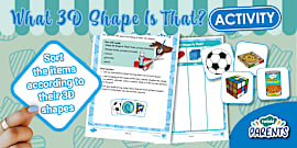 👉 3D Shape Matching Activity for KS2