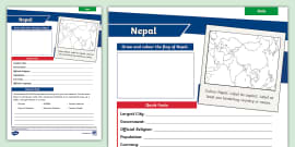 KS2 Nepal Word Search (teacher made) - Twinkl