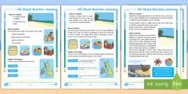 KS2 All about Our Coasts Differentiated Reading Comprehension Activity