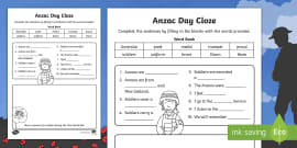 Anzac Day Comprehension Pack | Differentiated | New Zealand