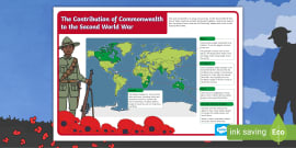 KS2 The Contribution of Commonwealth to the Second World War PowerPoint