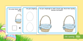 Easter Counting Modelling Dough Mats 1-5 (teacher made)