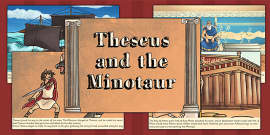 KS2 - Theseus and the Minotaur PowerPoint (teacher made)