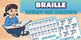 Braille Colour By Number Activity