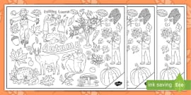 Autumn Mindfulness Colouring Pages (teacher made) - Twinkl