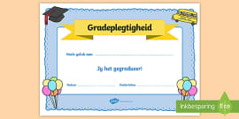 Graad R Gradeplegtigheid Tuis PowerPoint (teacher made)