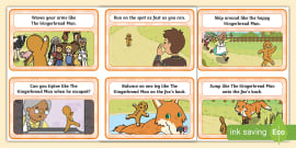 The Gingerbread Man Story Sequencing (4 per A4 with Speech Bubbles)