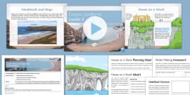 Features of Coastline Labelling Worksheet - PlanIt - Geography Year 6 - Our