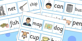 FREE! - CVC Photo Word Cards u (teacher made)
