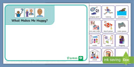 What Makes Me Happy Worksheet (teacher made) - Twinkl